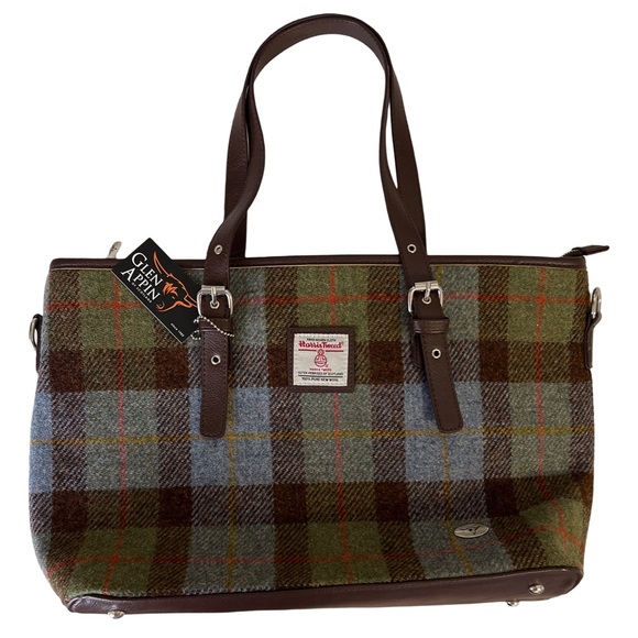 Harris Tweed | Bags | Harris Tweed Scotland Wool Tote Bag Spey Shoulder ...